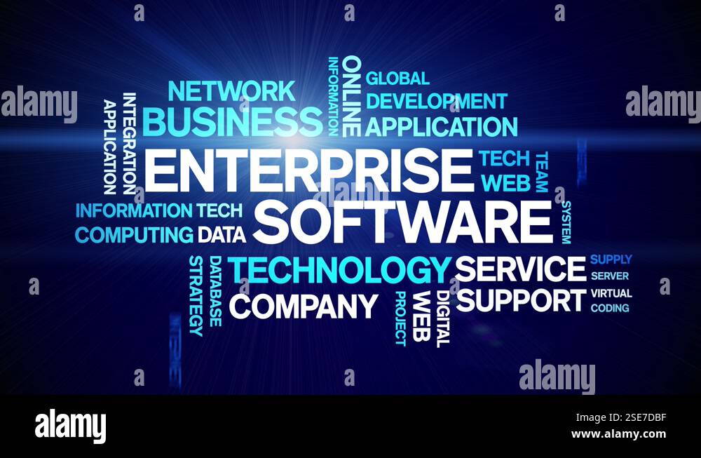 4k Enterprise Software Animated Tag Word Cloud,Text Animation seamless ...