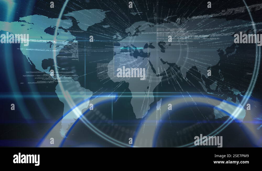 Animation of 6g text with people icons and information moving over ...