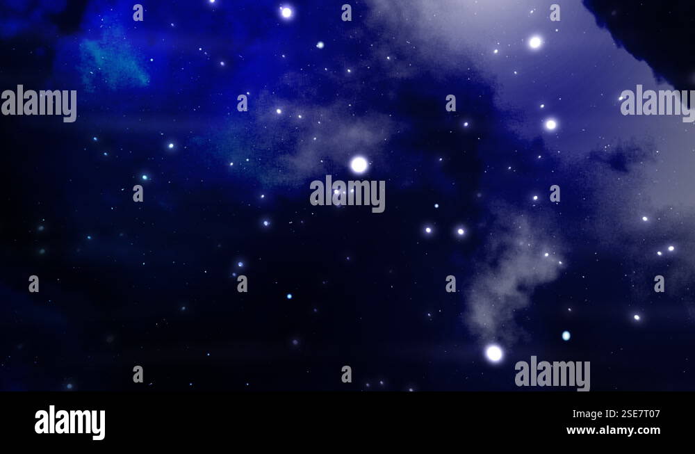 Space Star Fields Flying Cosmic Animation With Stars In Galaxy Far From ...