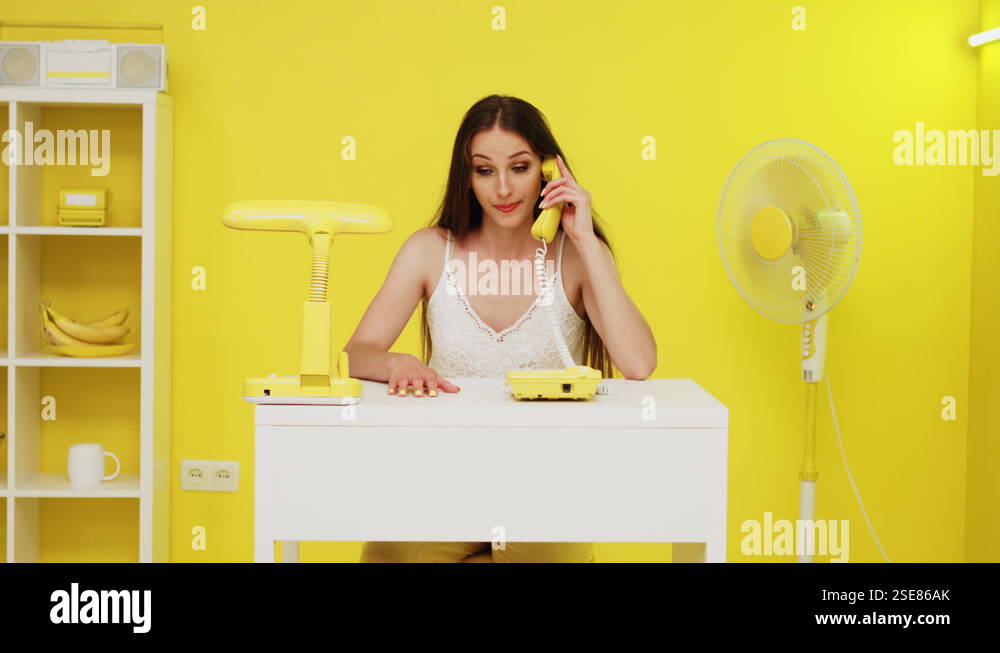 Young Woman Has A Dispute During Phone Conversation Stock Video Footage ...