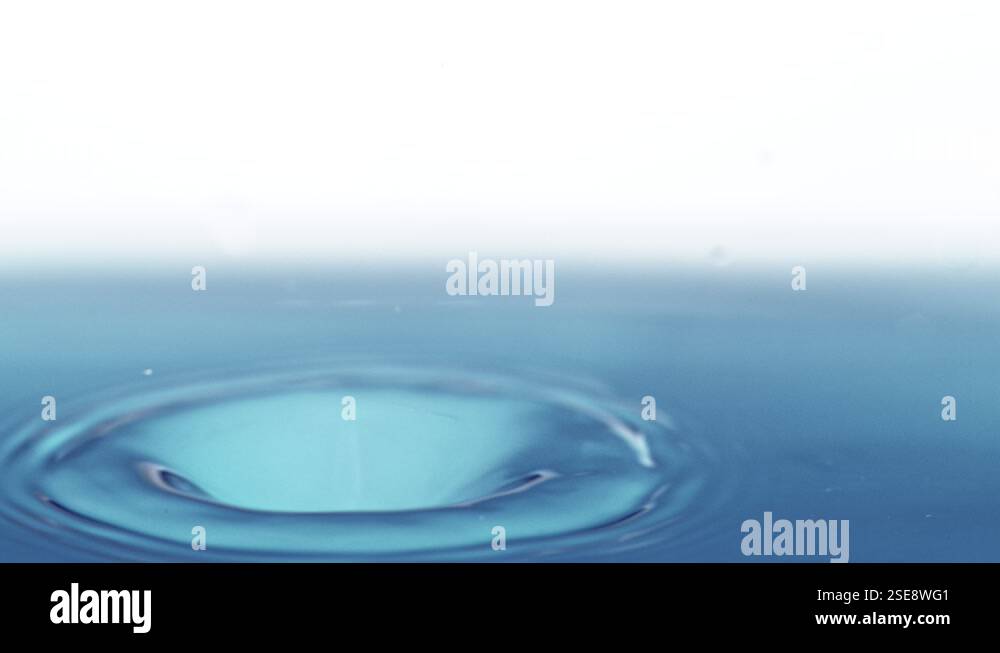 Water droplet in super slow motion, shooted with high speed cinema ...
