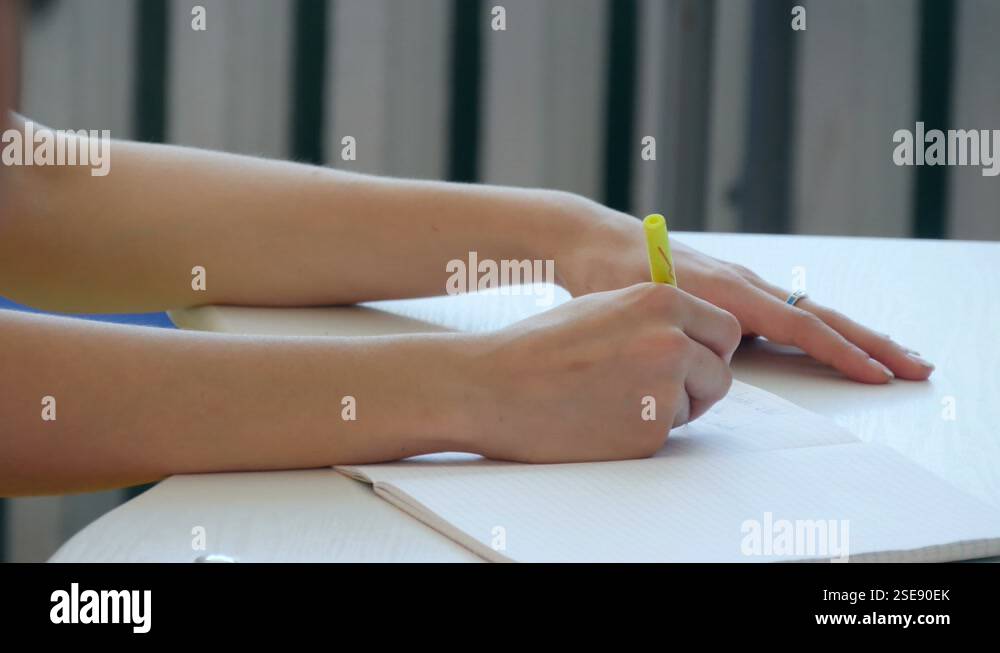 Hand young girl write Stock Videos & Footage - HD and 4K Video Clips ...