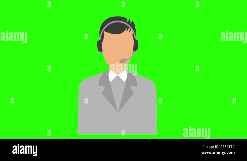 Green screen avatar call center Stock Videos & Footage - HD and 4K ...