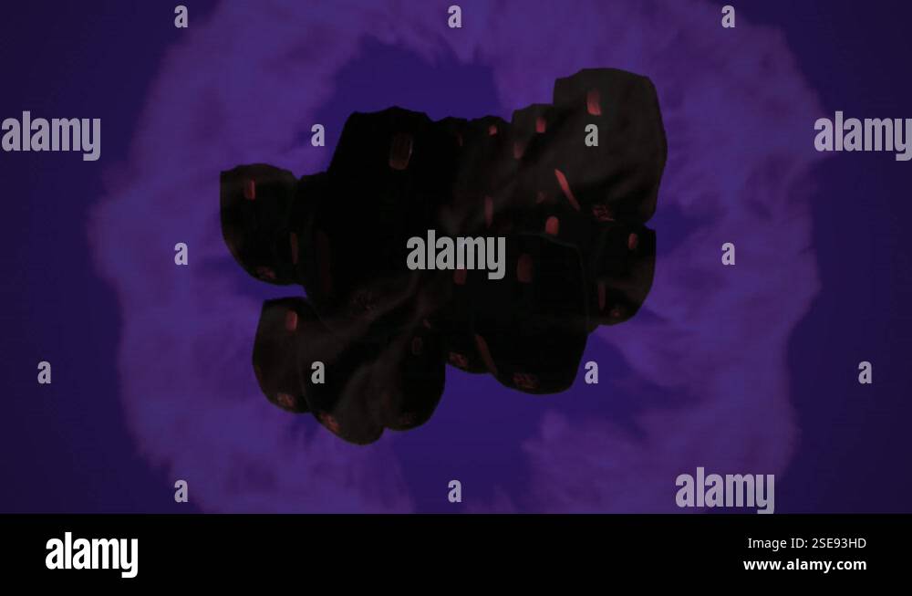 Splash of computer mouse. 3D animation. Objects spinning Stock Video ...