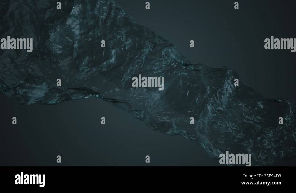 Water. Realistic animation. Stream of water Stock Video Footage - Alamy