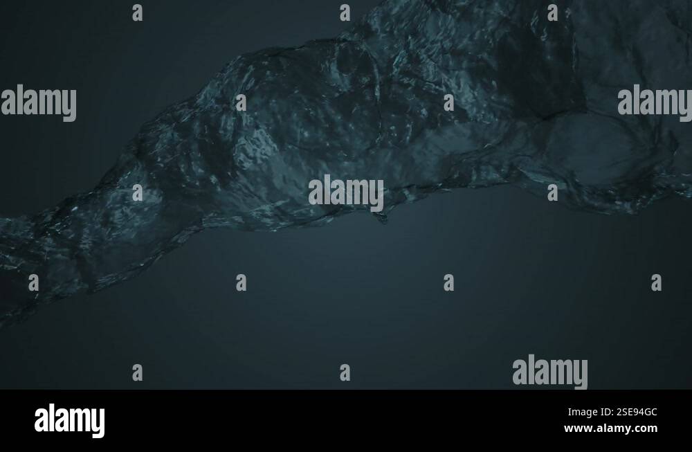 Water. Realistic animation. Stream of water Stock Video Footage - Alamy