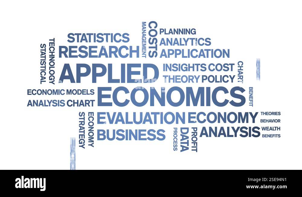 Applied Economics Animated Tag Word Cloud,Text Design Animation ...