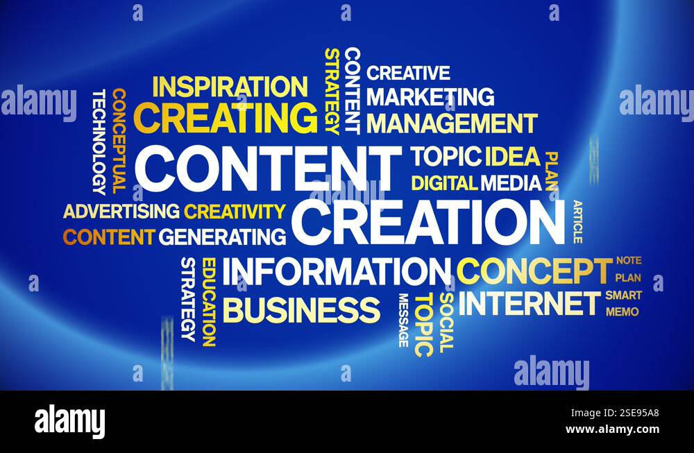 Content Creation Animated Tag Word Cloud,Text Design Animation seamless loop Stock Video Footage ...