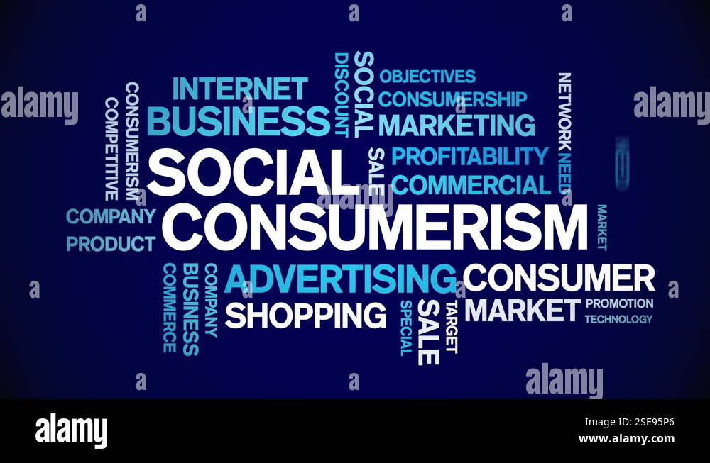 Social Consumerism Animated Tag Word Cloud,Text Design Animation ...