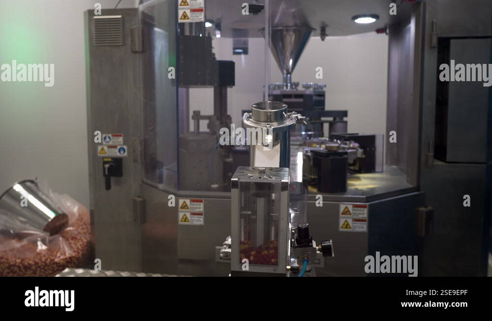 Medical encapsulation machine. Production process. Medical capsule ...