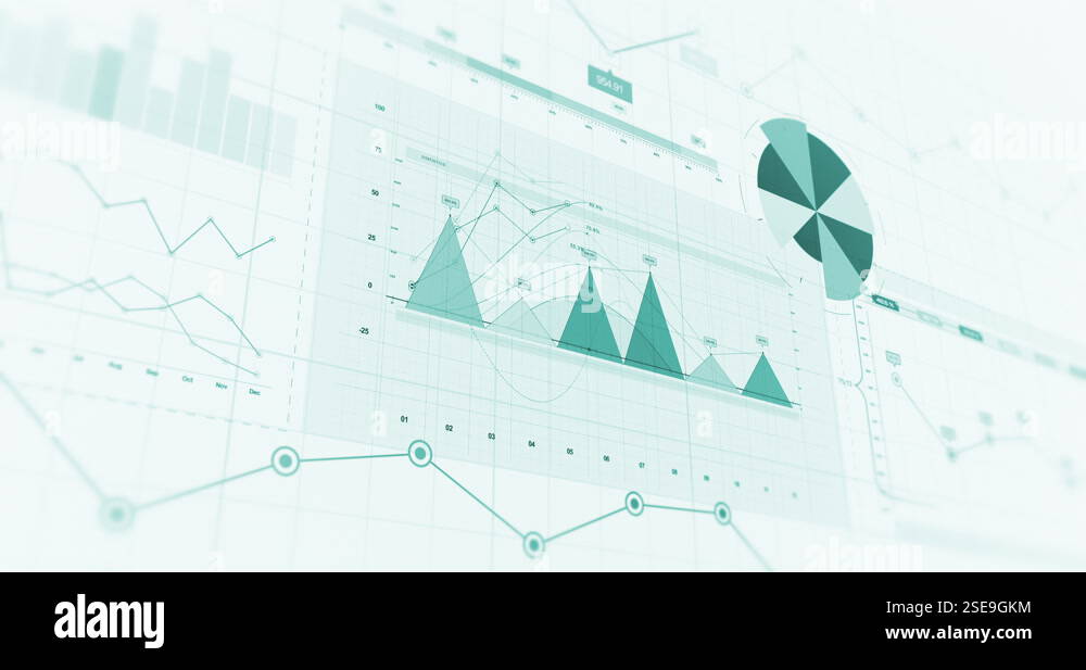 4K Financial Business Charts, Graphs And Diagrams Stock Video Footage ...