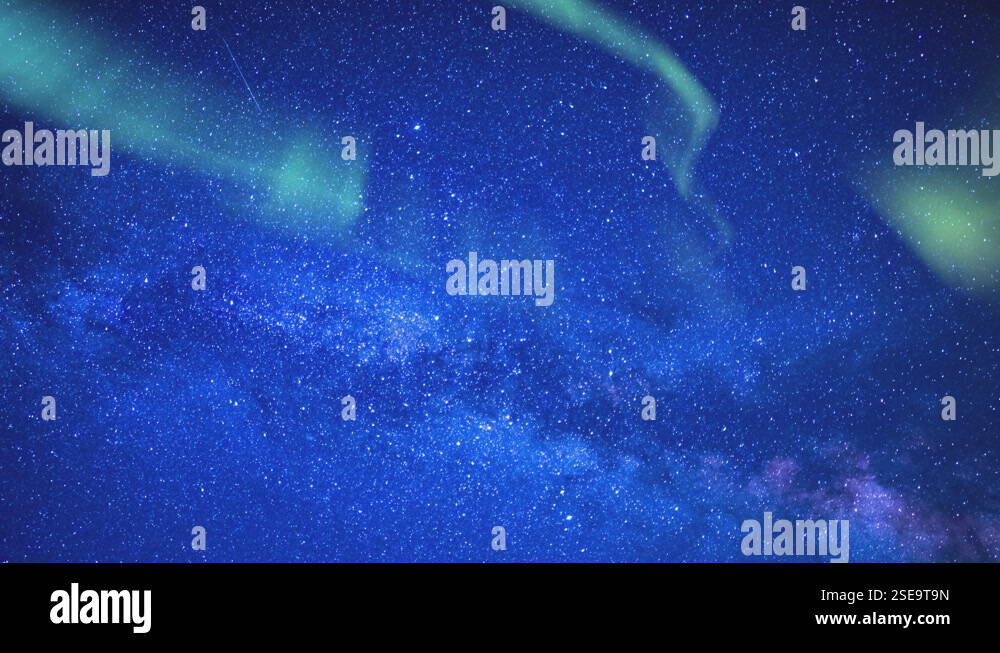 Aurora Milky Way Galaxy Time Lapse Northeast Sky 24mm Aquarids Meteor ...