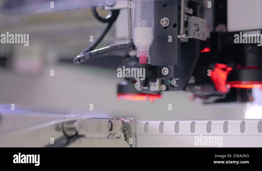 Automatic SMD pick and place machine assembling computer circuit board ...