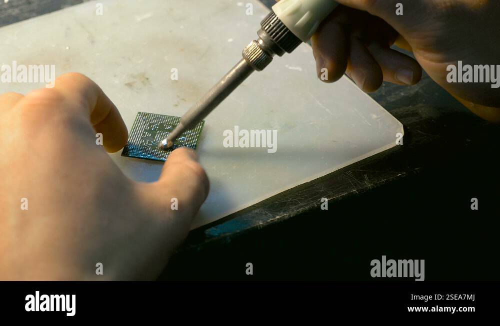 Producing detail of circut board. 4K Stock Video Footage - Alamy