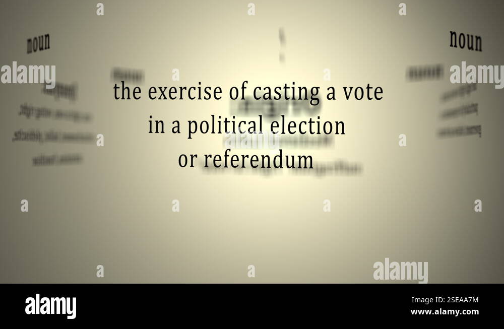 Definition: Suffrage Stock Video Footage - Alamy