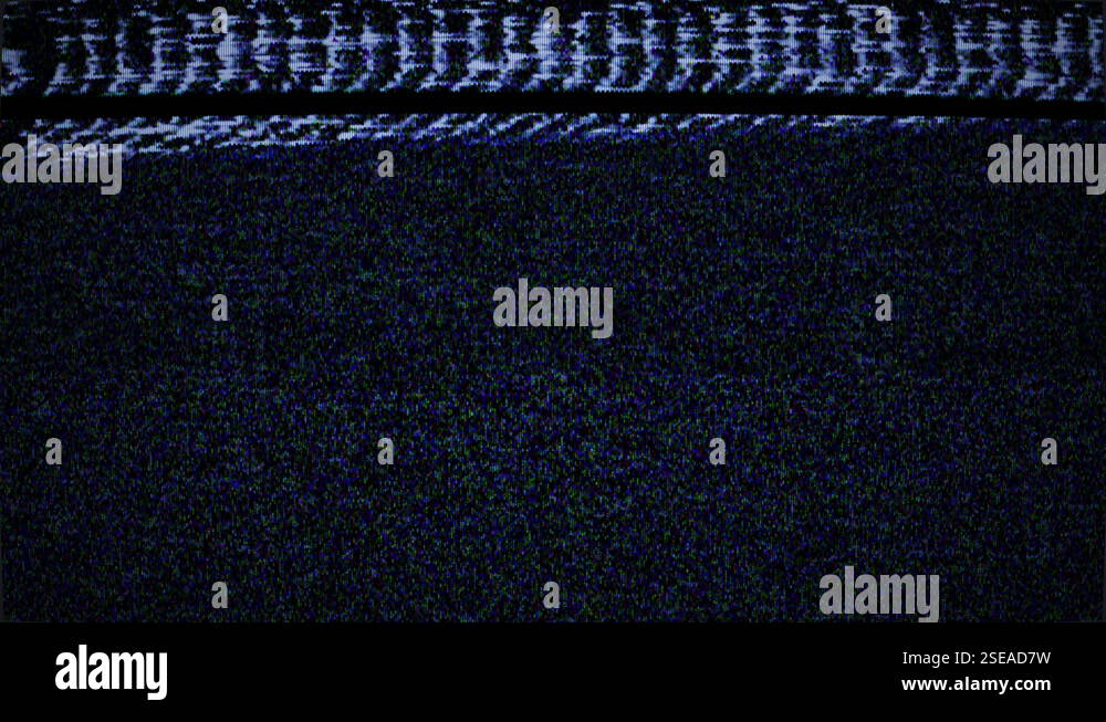 TV static noise dynamic background. Bad signal transmission. Monochrome ...