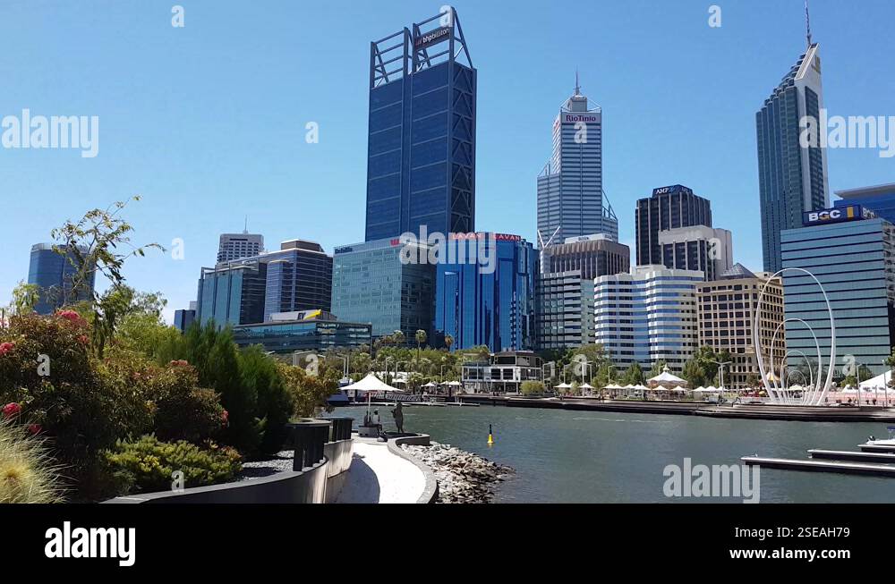 Perth city buildings skyline Stock Videos & Footage - HD and 4K Video ...