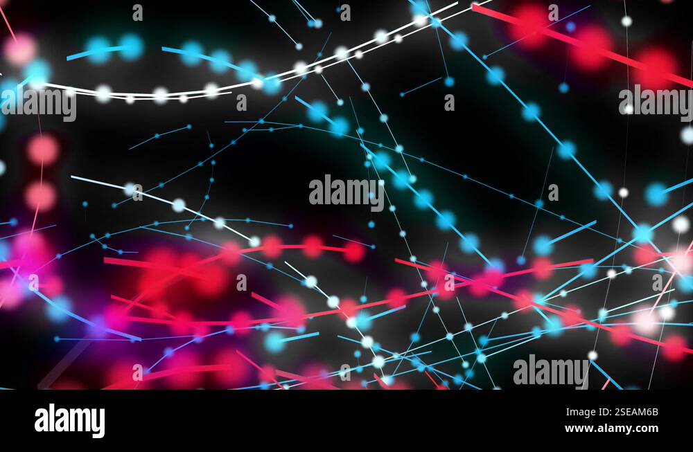 The coherence of points and lines. 3D rendering, 3d illustrates the ...
