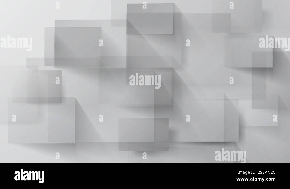 Animation geometric white square moving surface Stock Video Footage - Alamy
