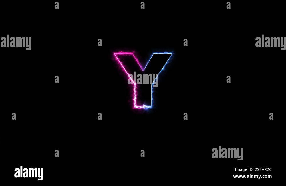y alpha channel letter,nergy neon glowing font letter alphabet symbol ...