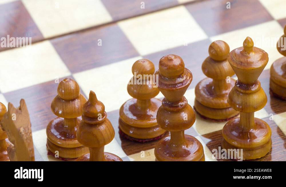 Rows chess pieces on chessboard Stock Videos & Footage - HD and 4K ...