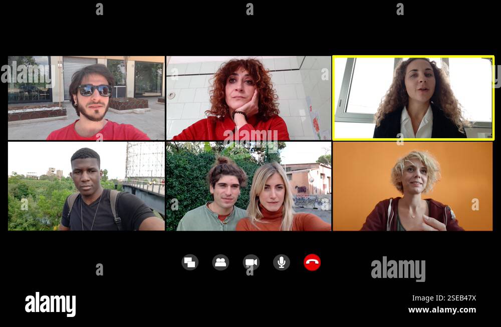 covid, lockdown - virtual meeting between friends during the pandemic Stock Video Footage - Alamy