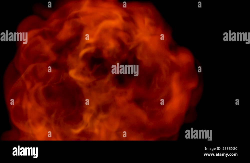 Fire ball explosion shooting with high speed camera, slow motion gas ...