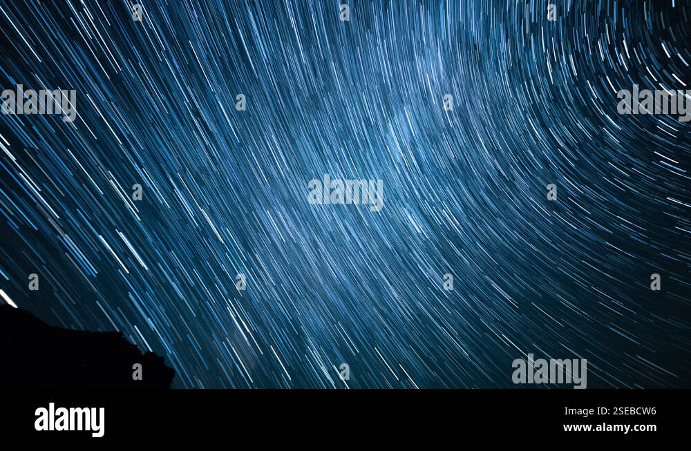 8K Startrails of Perseid Meteor Shower and Milky Way Galaxy in South ...