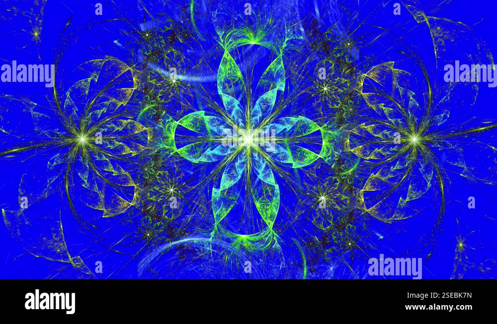 Loop able 4k digital changing flower background in changing colors ...