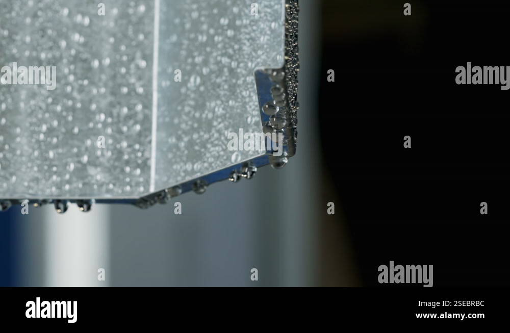 Water Dripping.Production of Housing of Medical Lamps.Washing and ...