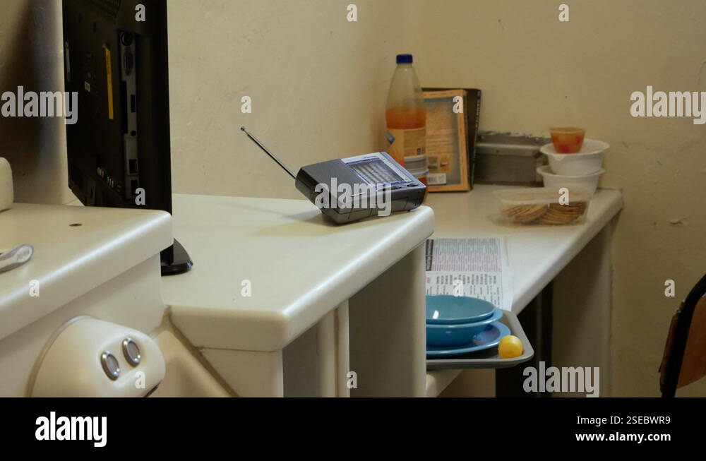 Inside A British Prison Cell. Home Environment For A British Prisoner ...