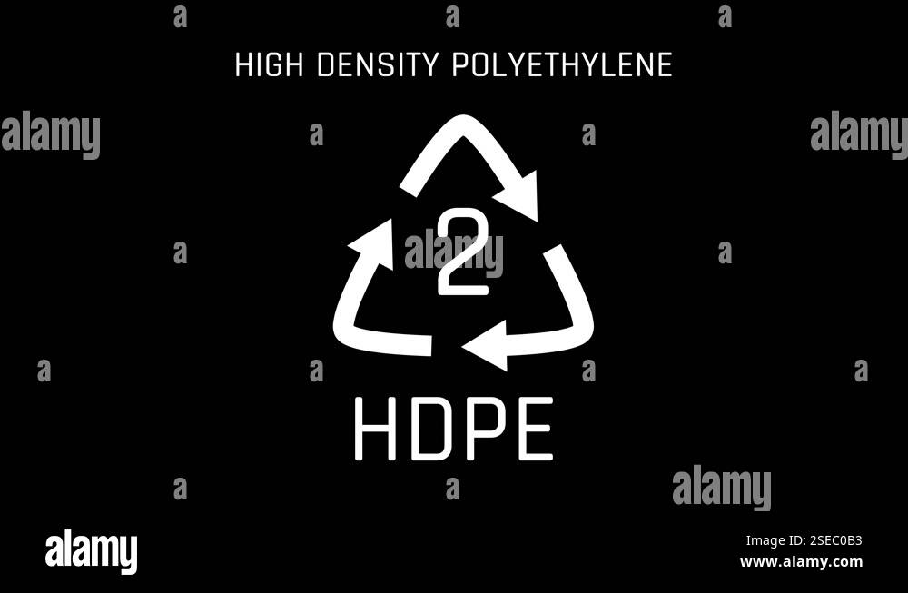 Plastic recycling symbol hdpe 2 Stock Videos & Footage - HD and 4K ...