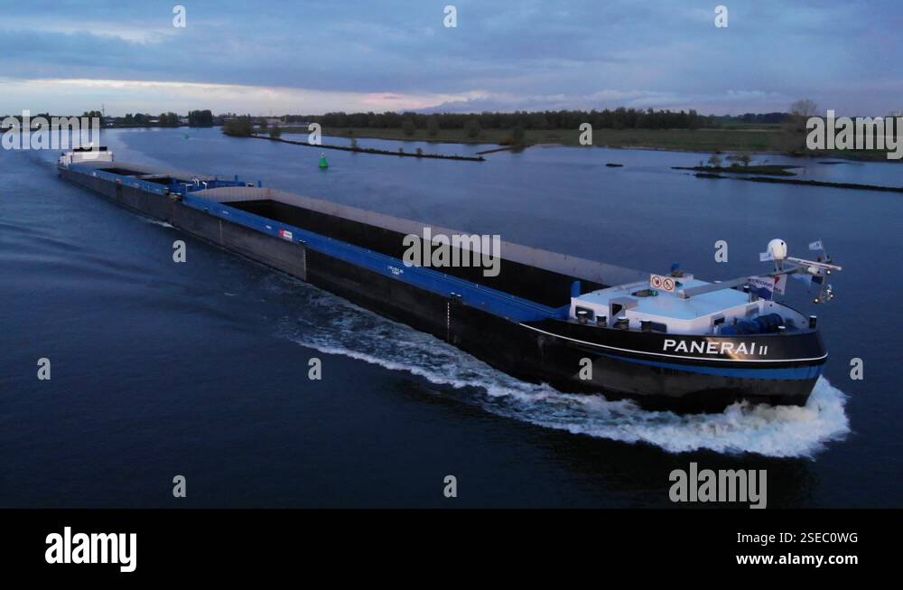 Foamy Waves From A Sailing Dry Bulk Carrier With Empty Deck Near Stock ...