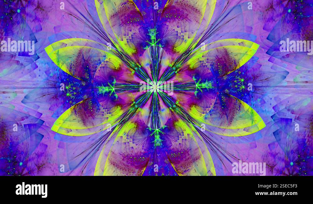 Loop able 4k digital changing flower background in changing colors ...