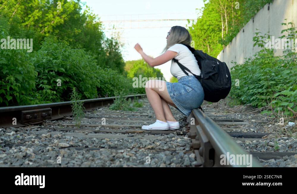 Woman backpack on back sat Stock Videos & Footage - HD and 4K Video ...
