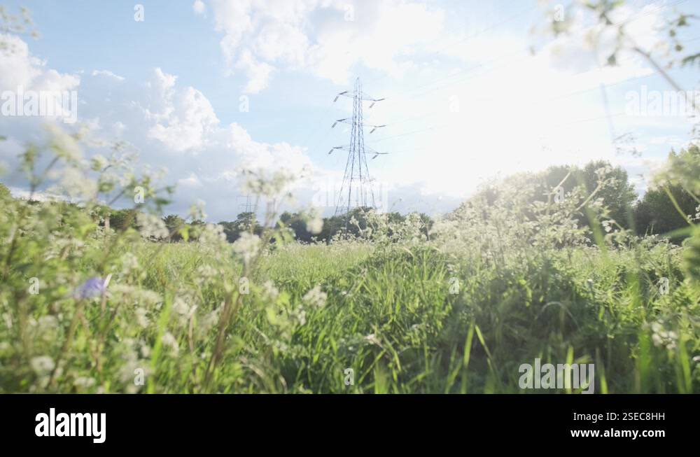 Electric pylon power lines Stock Videos & Footage - HD and 4K Video ...