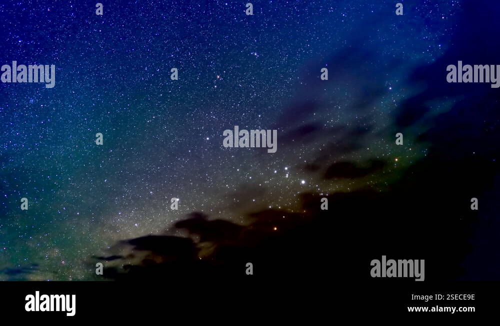 Starry night sky, shooting stars, show-stopping view of the Milky Way ...