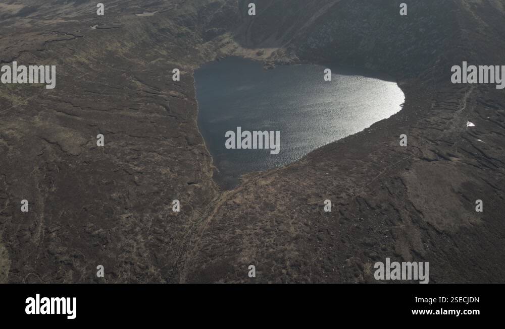 Exhilarating Lough Ouler heart shaped lake Wicklow mountains offering ...
