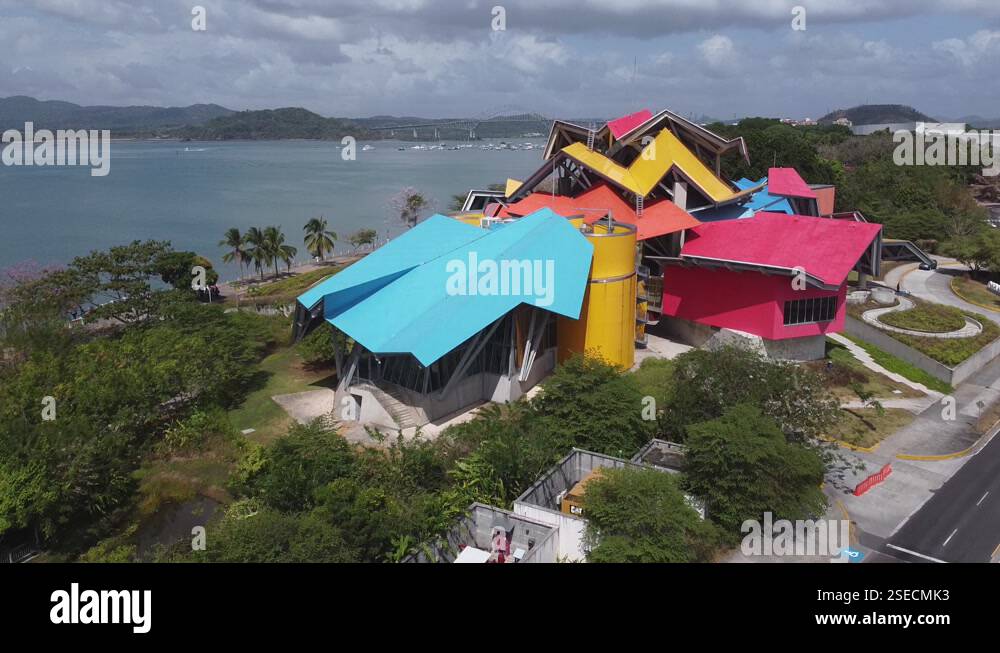 Visual striking architecture and color of Biomuseo building in Panama ...