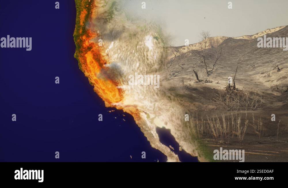 California wildfire map Stock Videos & Footage - HD and 4K Video Clips ...
