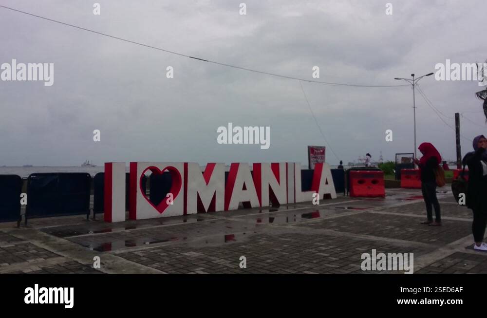 Manila Sign WS Stock Video Footage - Alamy