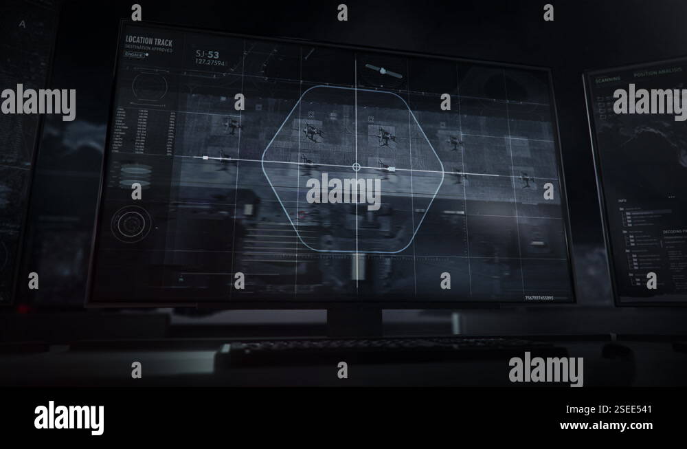 Computer software scanning satellite image to identify military ...
