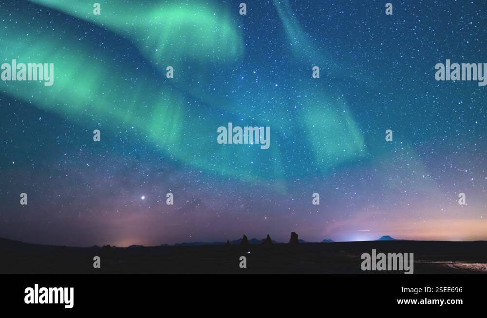 Aurora Solar Storm Milky Way Galaxy Time Lapse Southeast Sky 35mm ...
