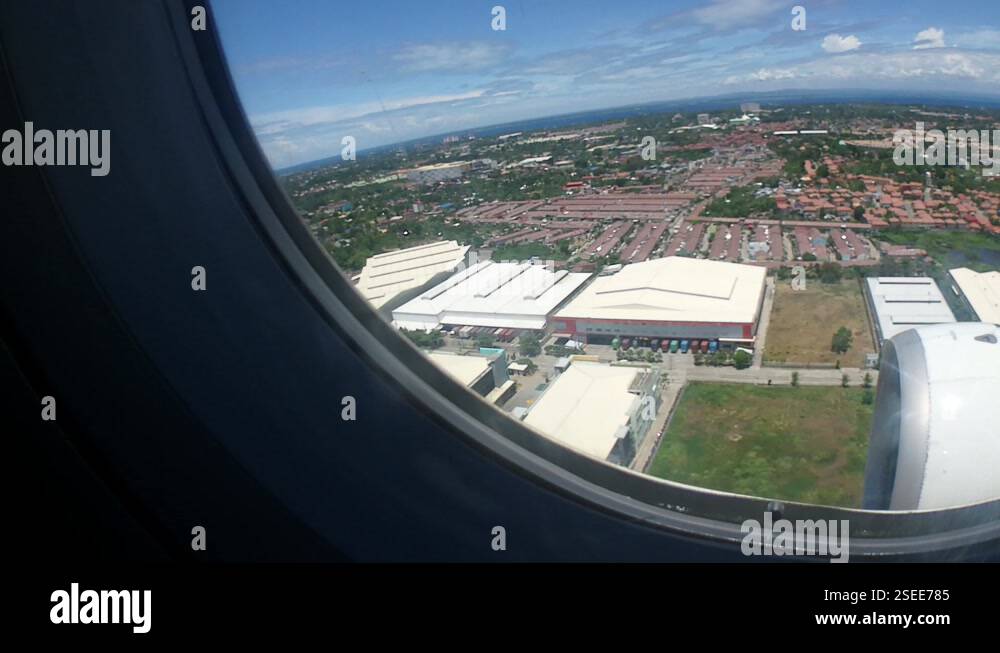 Airplane window view, a travel to Southeast Asia revealing sky, clouds ...