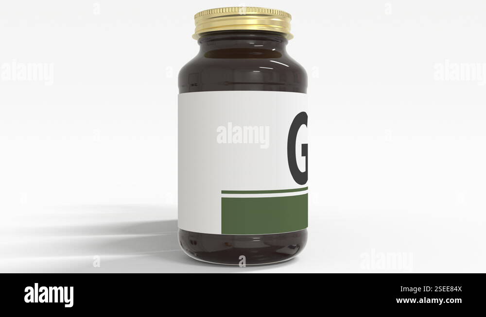 GSK or GlaxoSmithKline pharmaceutical company name on the labels of ...