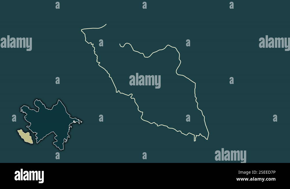 Nakhchivan - region of Azerbaijan, extruded and isolated. Pattern Stock ...
