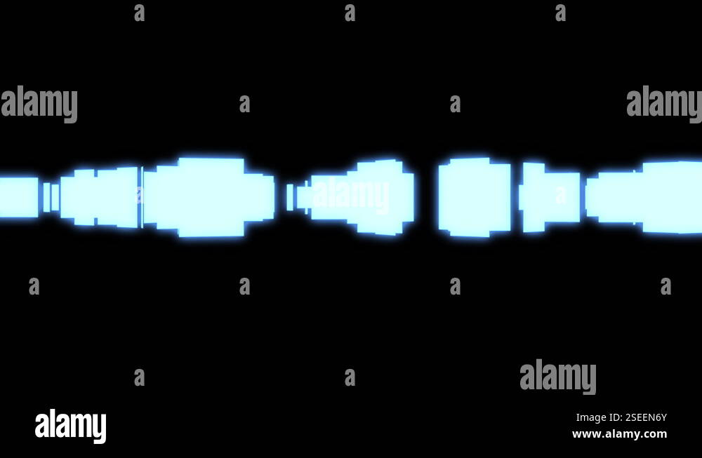 Progress Bar 3D Square Bold M Blue Motion Graphics Loop Animation ...