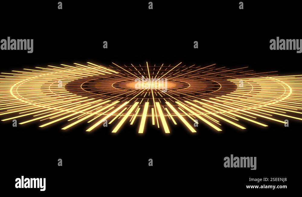 3D HUD Arc Audio Equalizer Radial Grids Blinking Purple X60 Degrees VJ ...