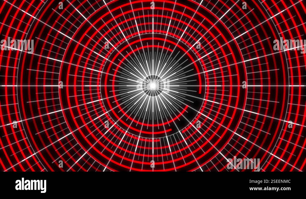 Arc Audio Reactive Equalizer A Radial Patterns Red Large VJ Loop ...
