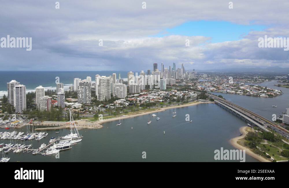 Main Beach High-rise Buildings With Sundale Bridge - Southport City By ...